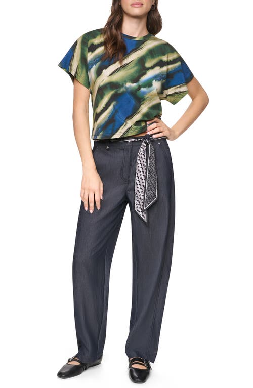 DKNY DKNY Printed Dolman Sleeve Top
